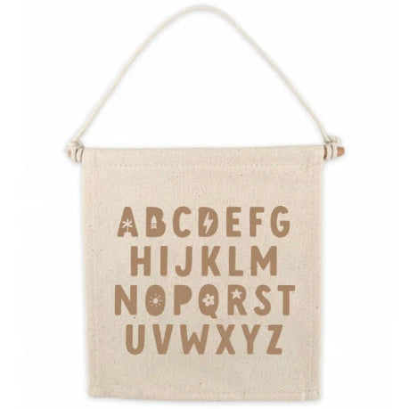 Canvas Hang Sign | Alphabet Brown – West Coast Wildflowers